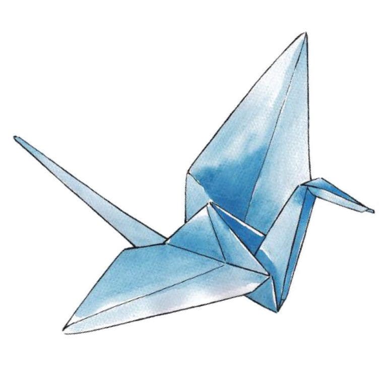 Origami-Kraniche falten: Einfache Schritt für Schritt Anleitung
