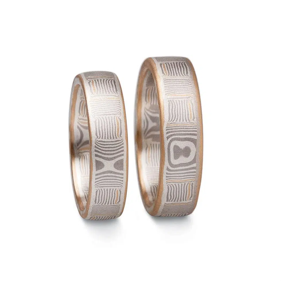 Eheringe bicolor: Die schönsten Designs für zweifarbige Trauringe