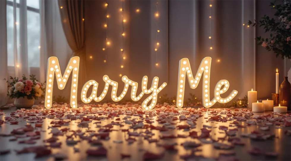 Heiratsantrag Deko: 50 romantische Ideen