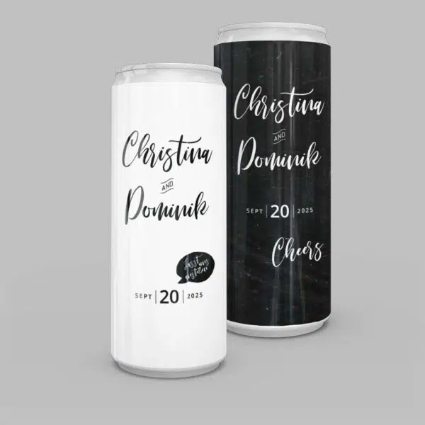 Personalisierbare Dosen Aufkleber “Lettering” 10er-Set