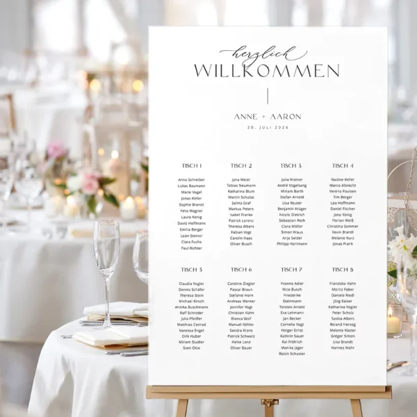 Sitzplan “Kalligraphie”