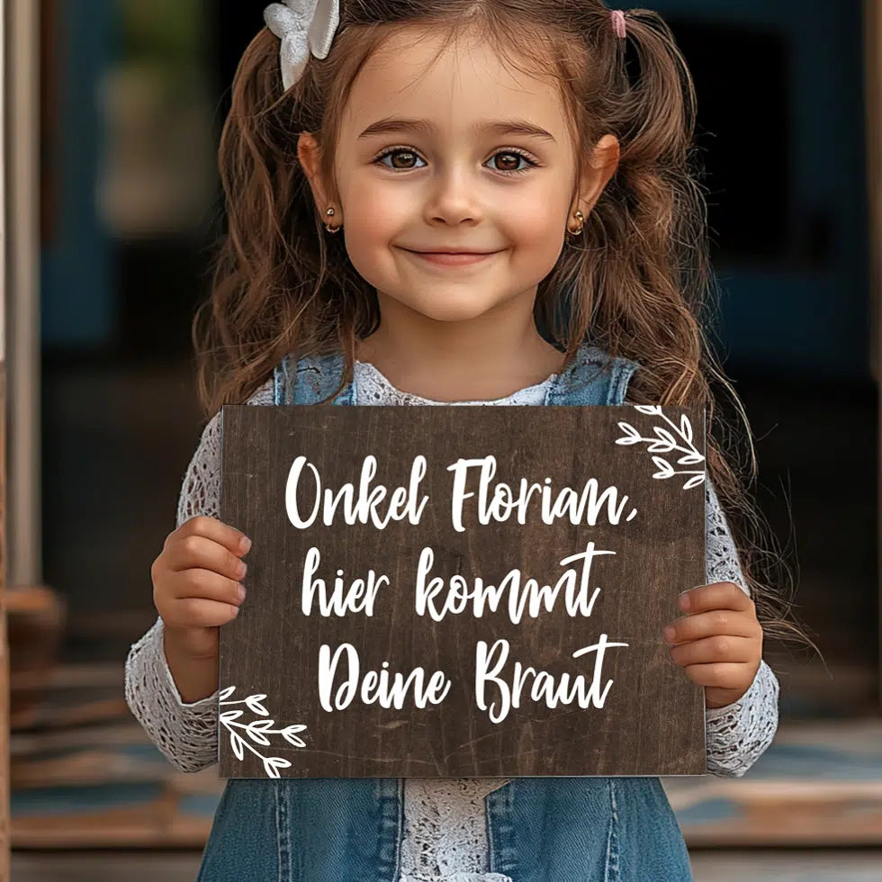 Hier kommt die Braut: Süßes Schild & stimmungsvolle Lieder