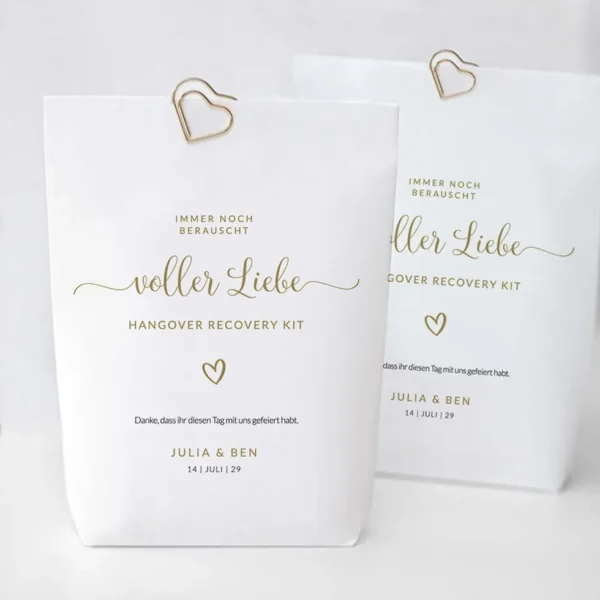 Hangover Kit "Voller Liebe" (personalisierbar)